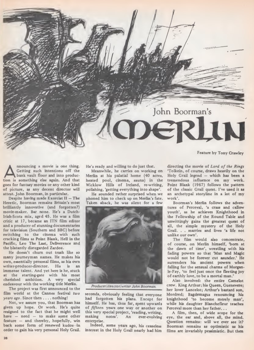 Merlin (1979) = Excalibur (1981) – The Duke Mitchell Film Club